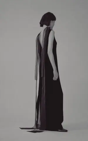 KALLMEYER Griei Scarf Velvet Maxi Dress