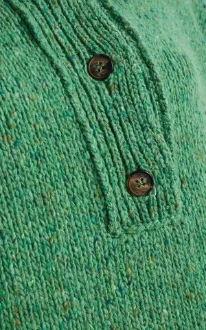 KALLMEYER Everett Funnelneck Donegal Wool Sweater