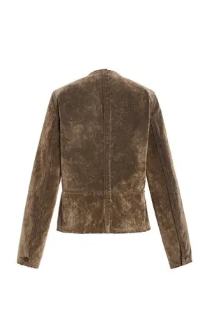 KALLMEYER Tillie Flocked Denim Shrunken Jacket