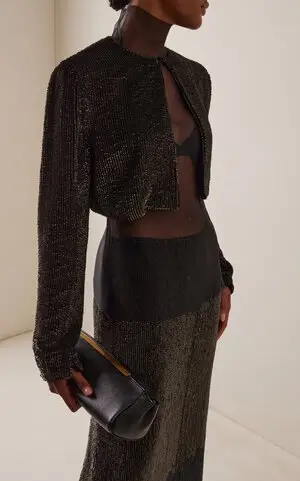 KALLMEYER Elara Prism Sequined Cropped Jacket