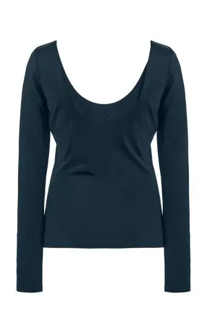 KALLMEYER Riva Liquid Jersey Long Sleeve Top - Blue