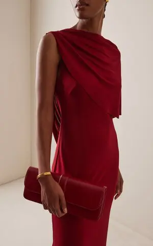KALLMEYER Exclusive Giselle Draped Maxi Dress - Red