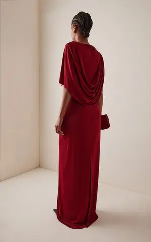 KALLMEYER Exclusive Giselle Draped Maxi Dress - Red