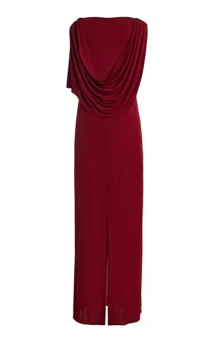 KALLMEYER Exclusive Giselle Draped Maxi Dress - Red