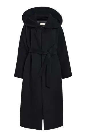 KALLMEYER Dorothy Virgin Wool Zrobe Coat - Black