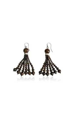 Le Sundial Venice Opera Bronzite Earrings - Brown