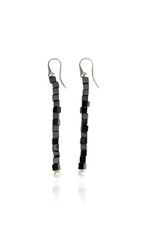 Le Sundial Ines Onyx Earrings - Black