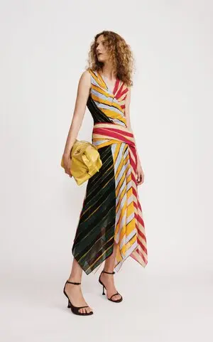 Proenza Schouler Judd Printed Silk-blend Dress