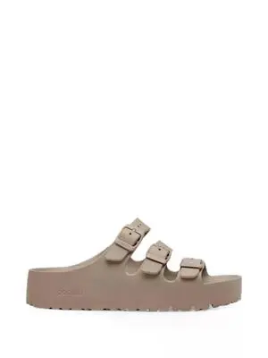 BIRKENSTOCK Florida Platform Slides - Neutrals
