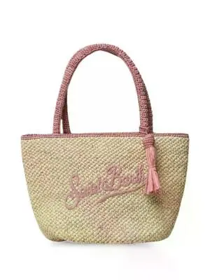MC2 SAINT BARTH Logo Embroidered Tassel Tote Bag