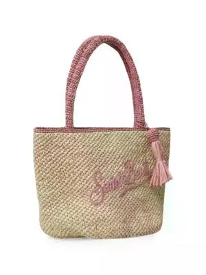 MC2 SAINT BARTH Logo Embroidered Tassel Tote Bag
