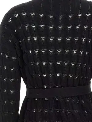 KANGRA Open-knit Belted Cardigan