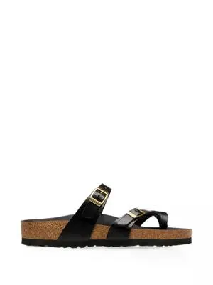 BIRKENSTOCK Mayari Leather Sandals - Black