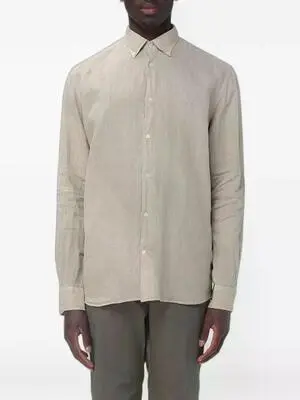 BROOKSFIELD Embroidered-logo Button-down Shirt - Green