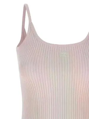 COURREGES Re-edition Ribbed-knit Top