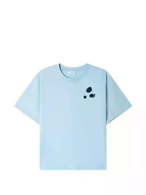 Sandro Floral-print T-shirt - Blue