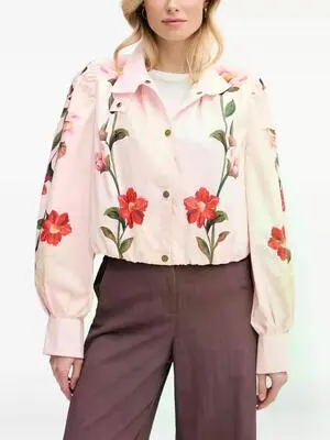 Barbour X Farm Rio Madalena Floral-print Jacket