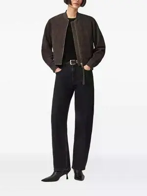 ALLSAINTS Orten Suede Bomber Jacket