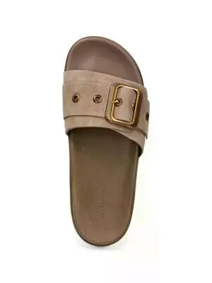 ALLSAINTS Ellie Western Buckle Slides