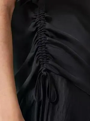 ALLSAINTS Leslie Ruched Cowl Neck Top