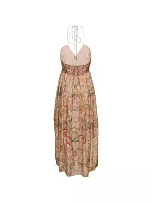Zimmermann Roselight Halterneck Maxi Dress