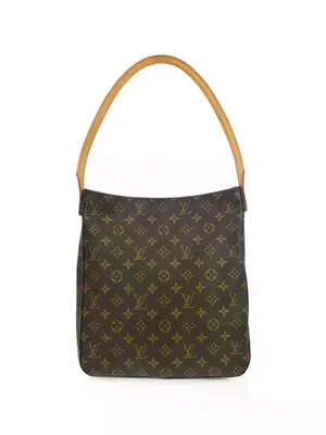 LOUIS VUITTON Monogram Looping Gm Shoulder Bag - Brown