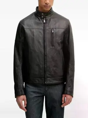 TRUSSARDI Zip-up Jacket With Chest Pocket - Black