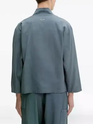 Kenzo Kimono-style Wrap Jacket - Blue