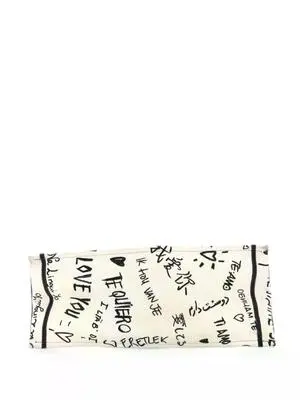 Dior Embroidered Canvas Medium Tote Bag - Multicolour