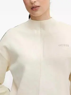 Guess Logo Detail Mock Neck Sweatshirt