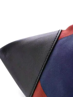 Hermès Silky City Bag Pm Printed Silk And Leather Crossbody Bag - Blue