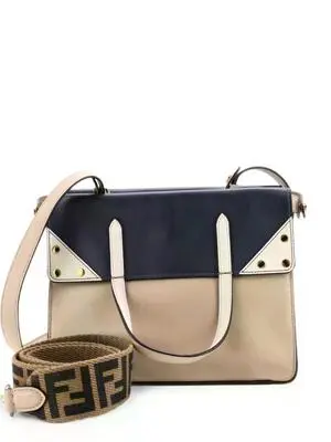 Fendi Flip Leather Small Tote Bag - Multicolour