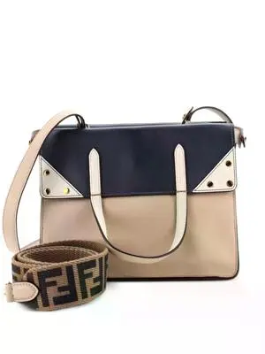 Fendi Flip Leather Small Tote Bag - Multicolour