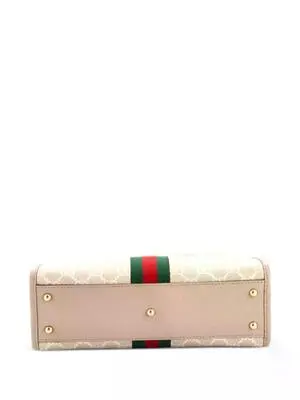 Gucci Ophidia Cut Out Handle Bag Gg Coated Canvas With Leather Small Shoulder Bag