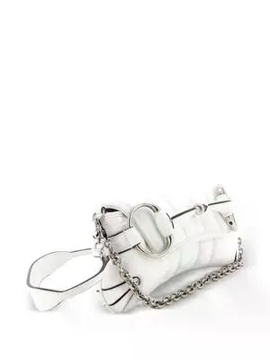 Gucci Horsebit Chain Vertical Quilted Leather Small Shoulder Bag - White