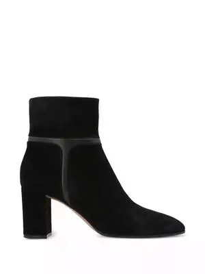 GIANVITO ROSSI Leather Ankle Boots - Black