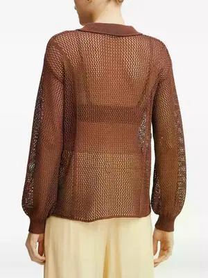 FRACOMINA Sheer Knit Cardigan