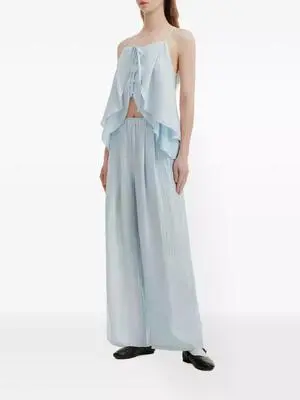 B+AB Ruffled Button-front Jumpsuit