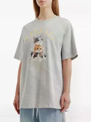 B+AB Cat Graphic Cotton T-shirt