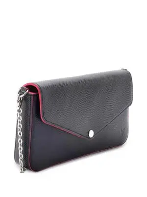 LOUIS VUITTON Felicie Pochette Epi Leather Crossbody Bag - Black