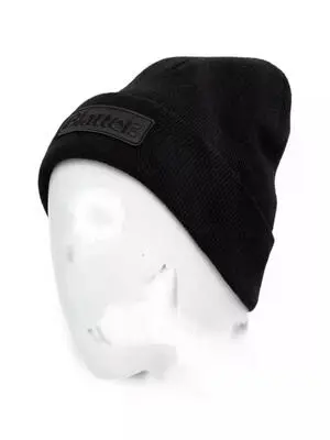 BLAUER. Logo Patch Beanie - Black