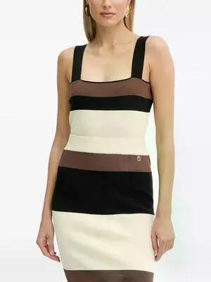 FRACOMINA Striped Tank Top - Neutrals