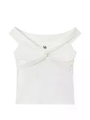 B+AB Twist-detail Off-shoulder Top - Neutrals