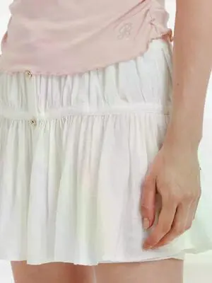 B+AB Button-up Ruffled Mini Skirt