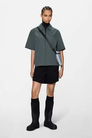 Rains Mito Short Sleeve Shirt - Grey