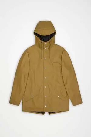 Rains Waterproof Signature Pu Jacket With Drawstring Hood - Dawn