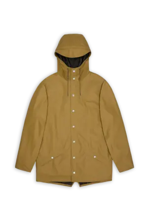 Rains Waterproof Signature Pu Jacket With Drawstring Hood - Dawn