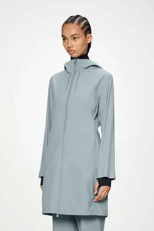Rains Suva Hardshell Long W Jacket - Pool