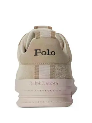 Polo Ralph Lauren Logo-embroidered Suede Sneakers - Neutrals