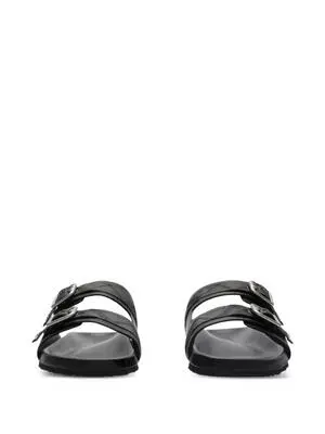 Burberry Leather Urchin Sandals - Black